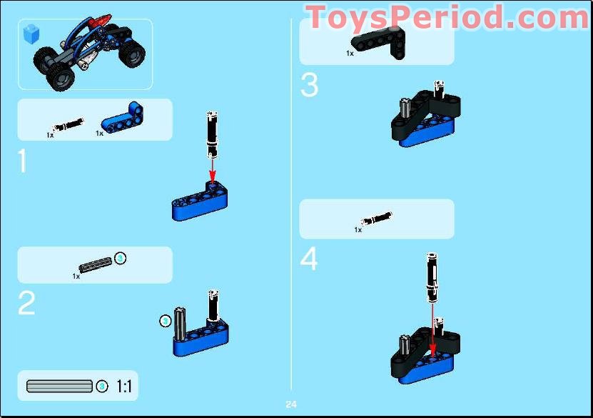 LEGO 8433 Cool Movers Instructions and Parts List