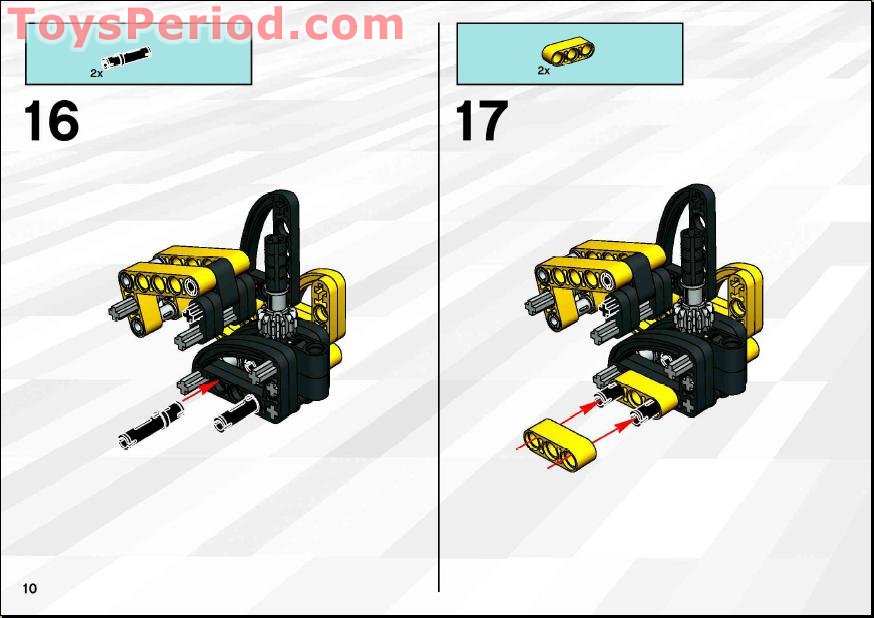 LEGO 8451 Dumper Instructions and Parts List