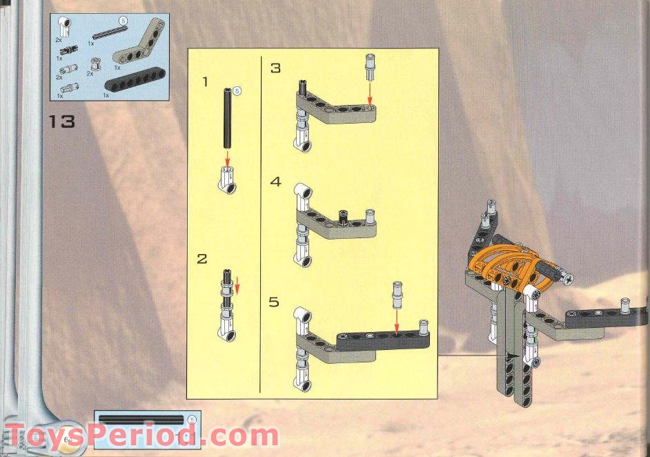 LEGO 8539 Manas Instructions and Parts List