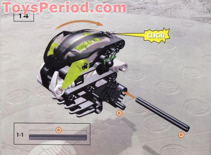 LEGO 8561 Nuhvok Instructions and Parts List