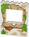 LEGO Sets with Part 15627pb007 Panel 1 x 6 x 6 with Window with Tan ...