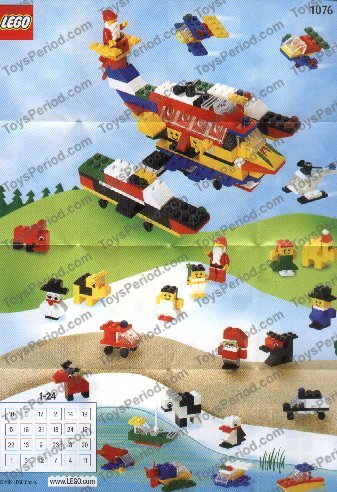 LEGO 1076-1 Advent Calendar 1999 Instructions and Parts List