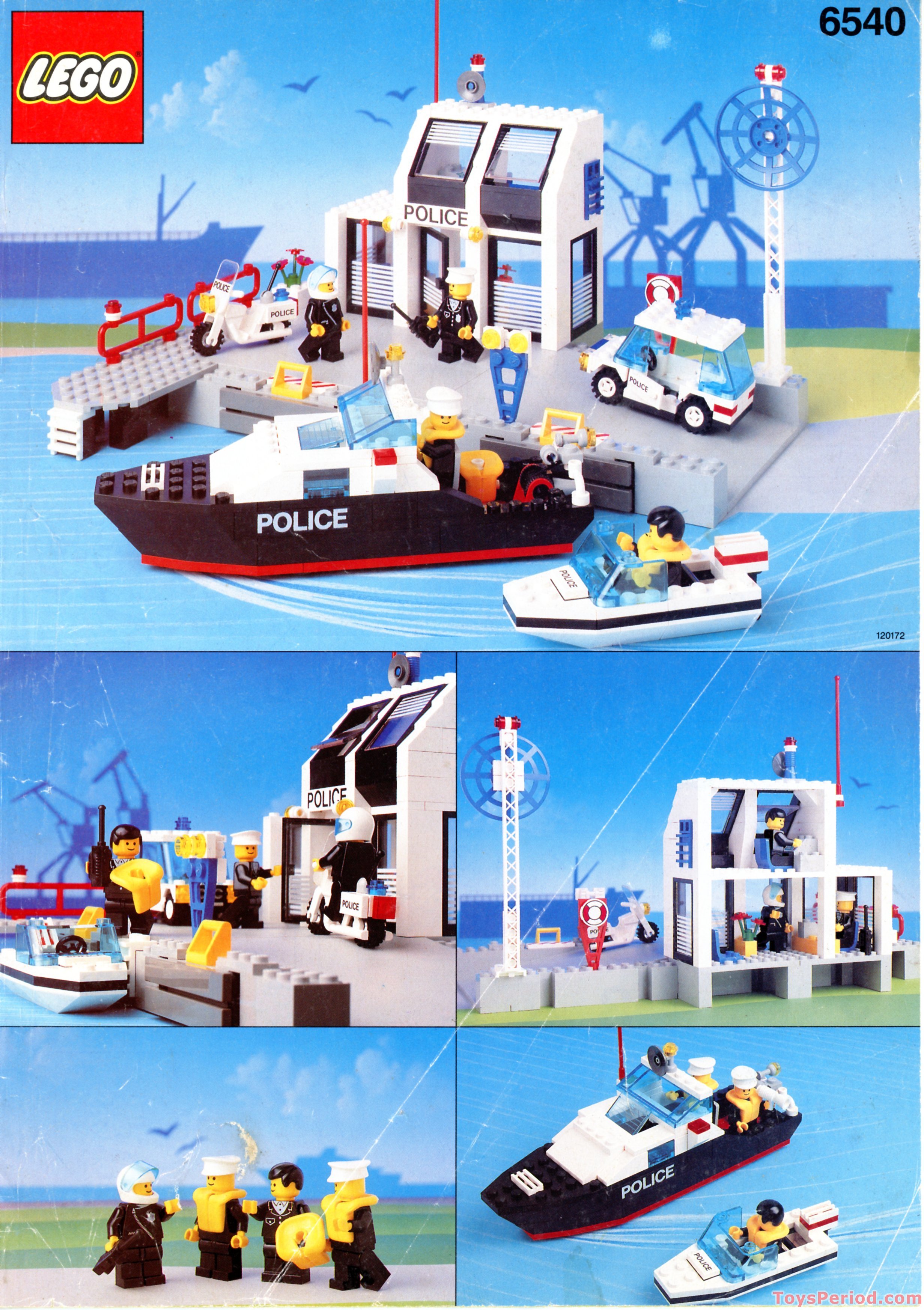 LEGO 6540 Pier Police Instructions and Parts List