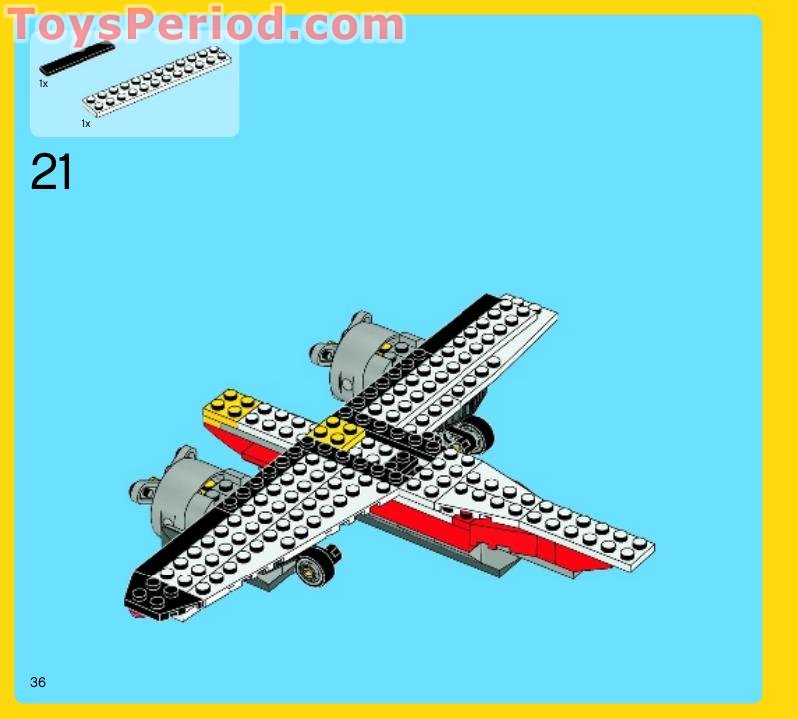 LEGO 7292 Propeller Adventures Instructions and Parts List