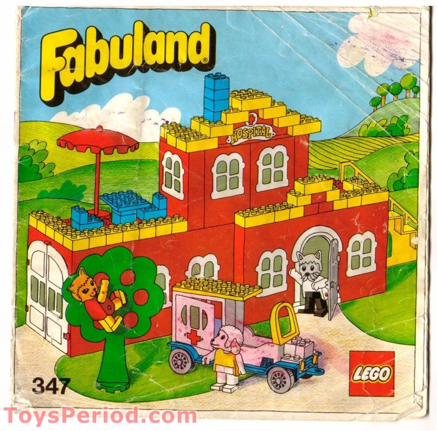 LEGO 347-3 Hospital - Lucy Lamb and Charlie Cat Visit Doctor Dog ...