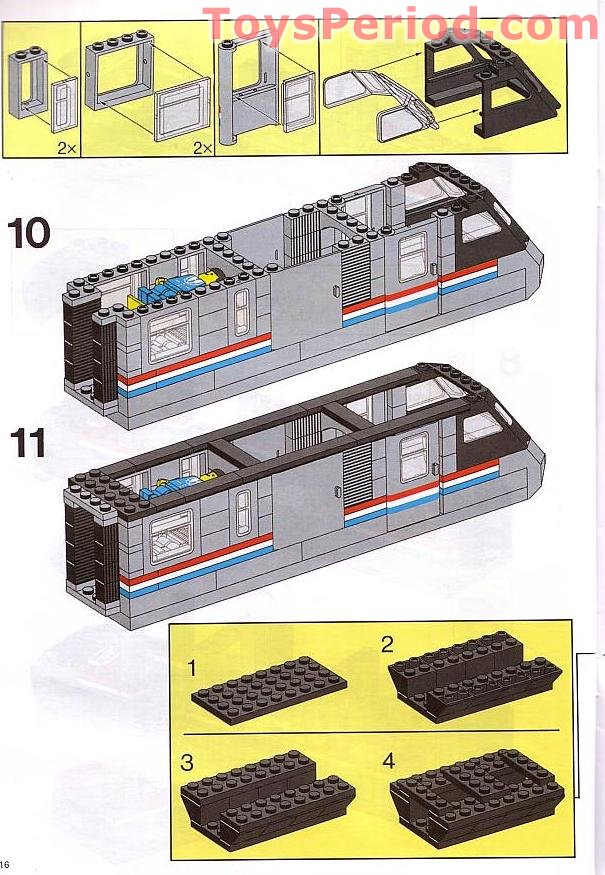 LEGO 10001 Metroliner Instructions and Parts List