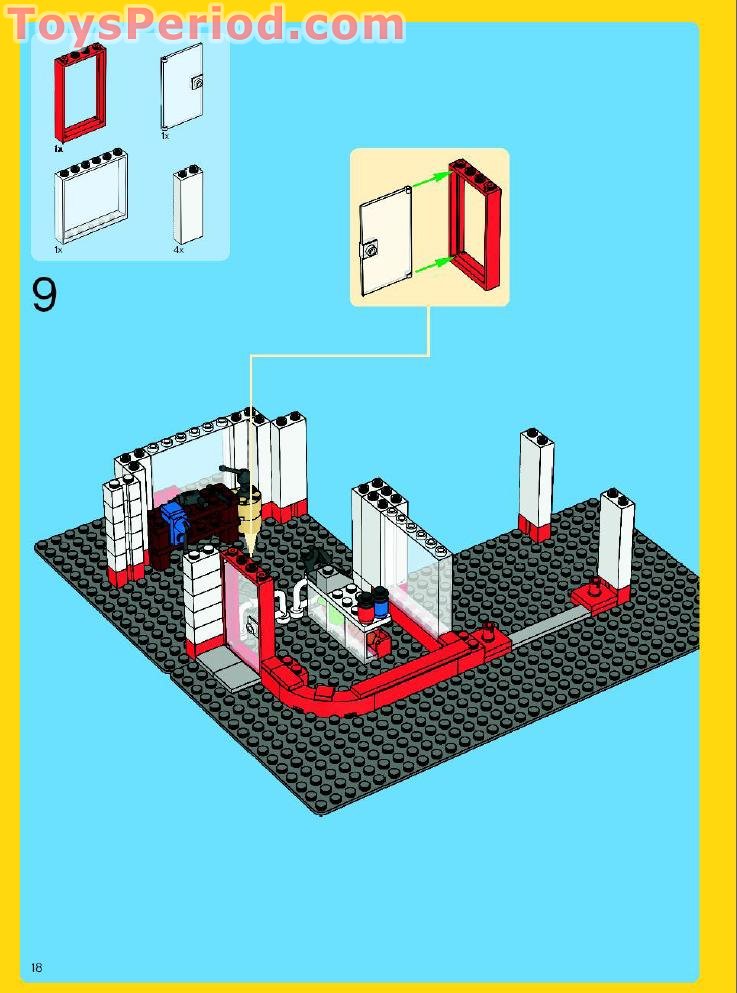 LEGO 10184 Town Plan Instructions and Parts List