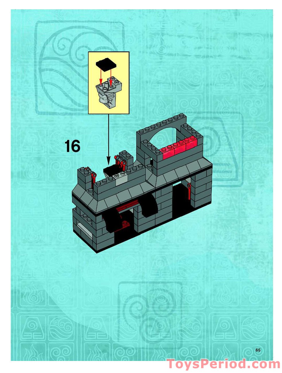 LEGO 3829 Fire Nation Ship Instructions and Parts List