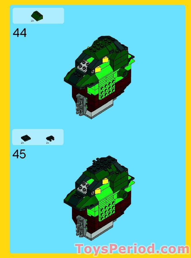 LEGO 4998 Stegosaurus Instructions and Parts List