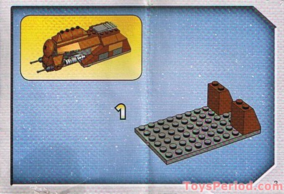 LEGO 4491 Mini Trade Federation MTT Instructions and Parts List