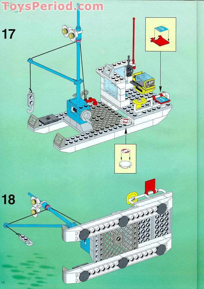 LEGO 6559 Deep Sea Bounty Instructions and Parts List
