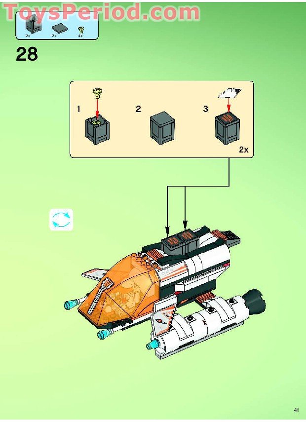 LEGO 7649 MT-201 Ultra-Drill Walker Instructions and Parts List