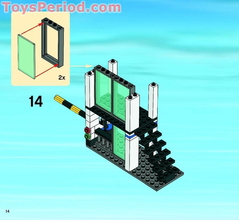 LEGO 7743 Police Command Center Instructions and Parts List