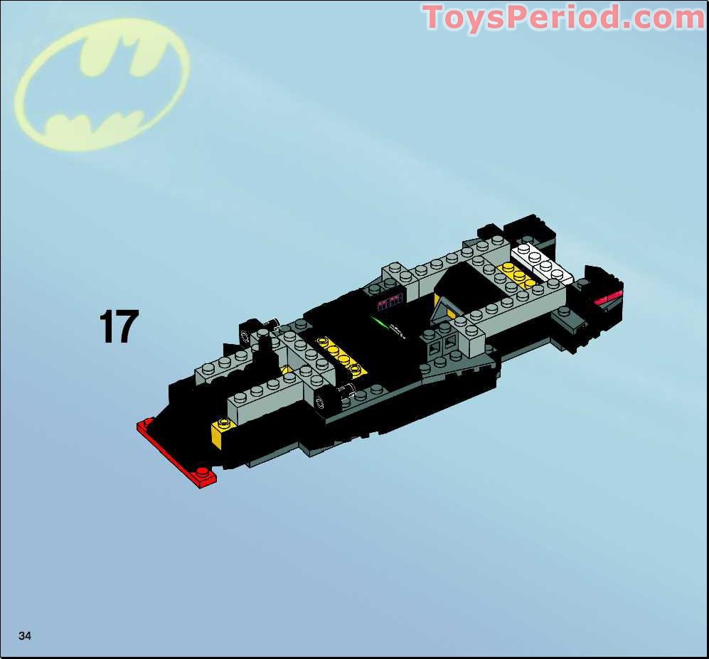 LEGO 7781 The Batmobile: Two-Face's Escape Instructions and Parts List