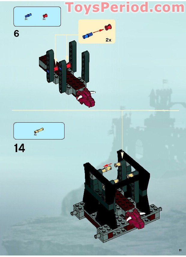 LEGO 7037 Tower Raid Instructions and Parts List