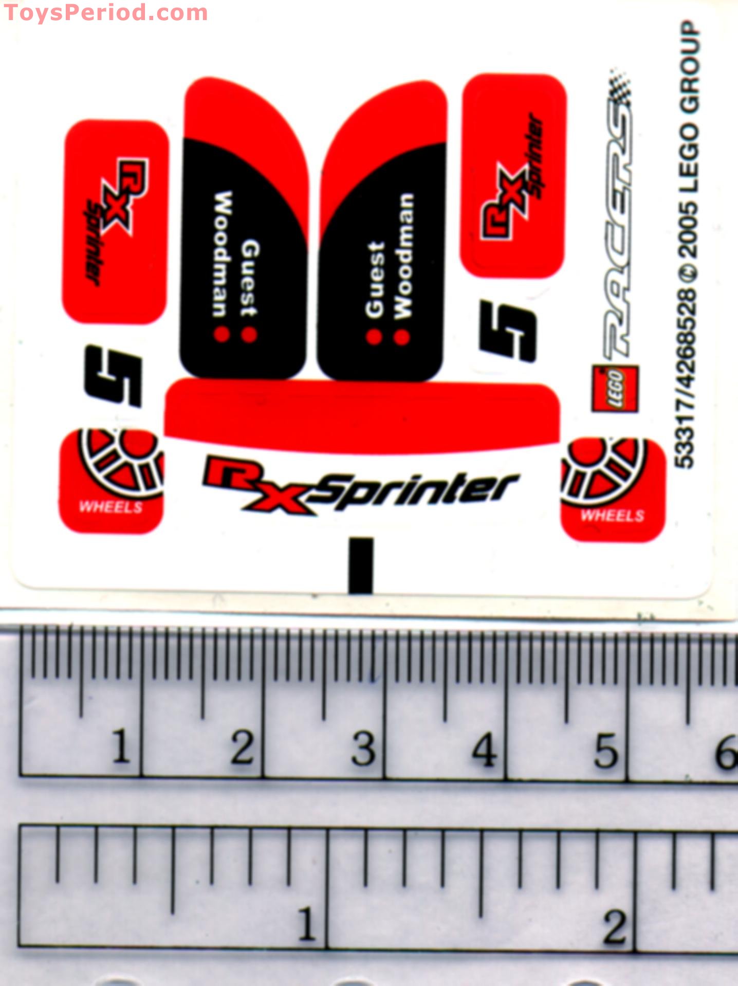 LEGO 8655 Rx-Sprinter Instructions and Parts List