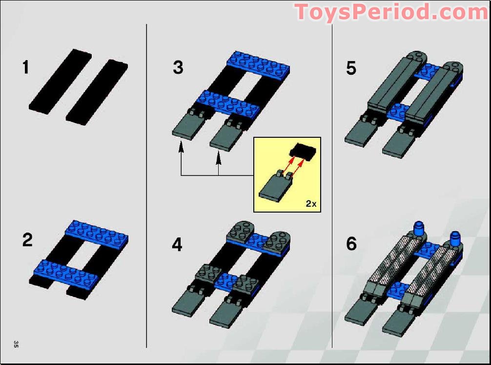 LEGO 8681 Tuner Garage Instructions and Parts List