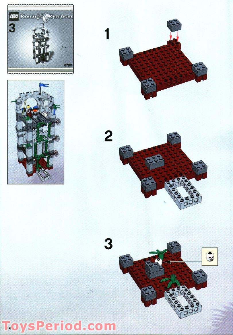 LEGO 8780 Citadel of Orlan Instructions and Parts List