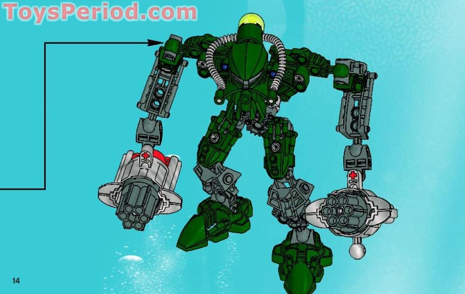 LEGO 8910 Toa Mahri Kongu Instructions and Parts List