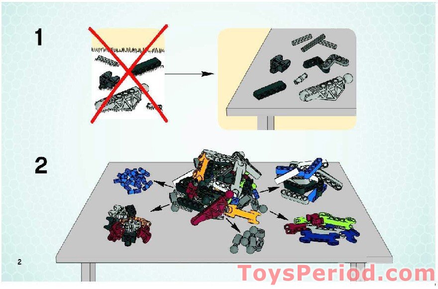 LEGO 8952 Mutran and Vican Instructions and Parts List