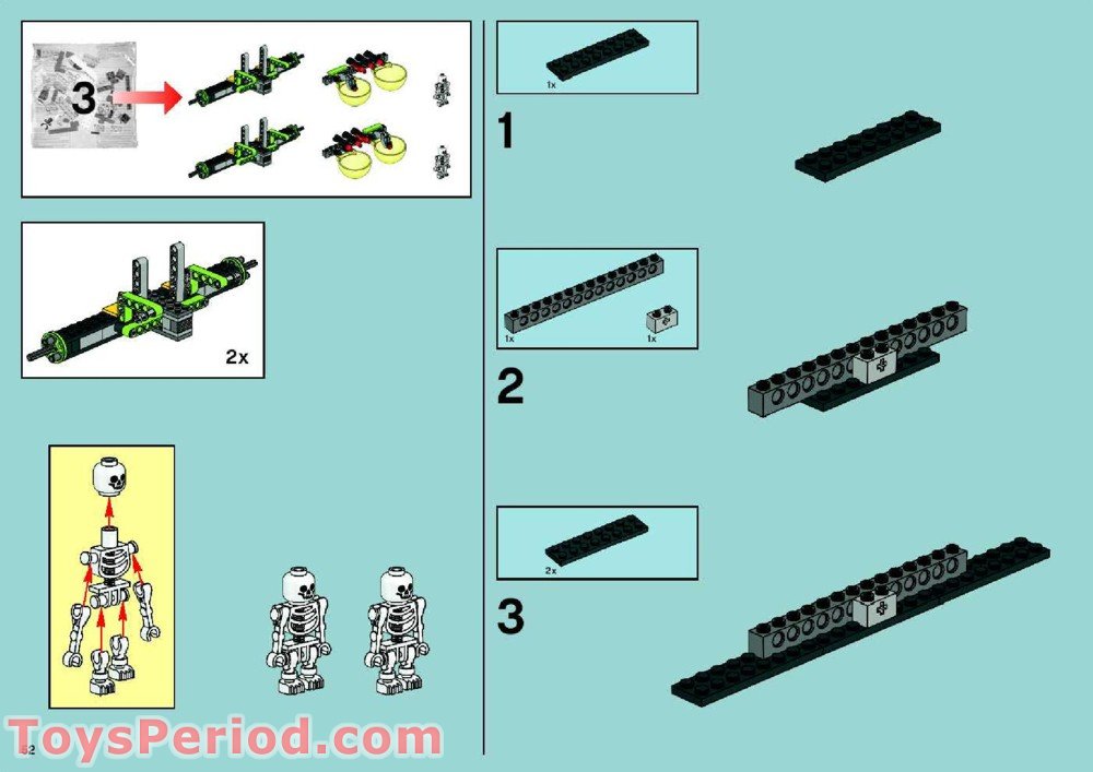 LEGO 8108 Mobile Devastator Instructions and Parts List