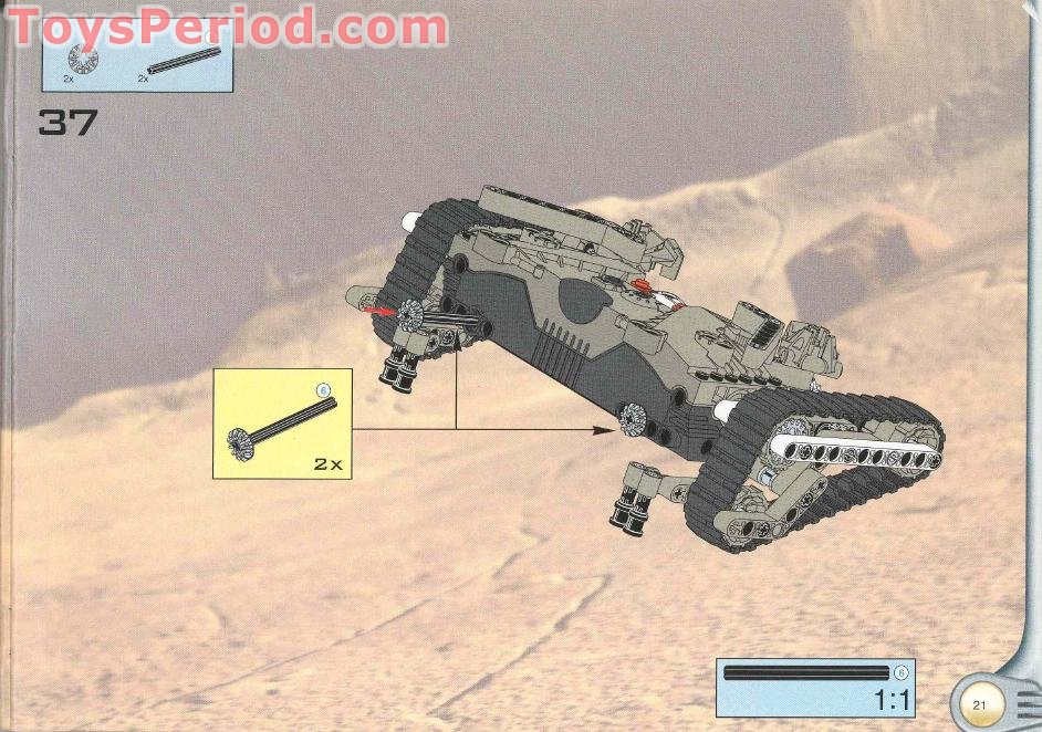 LEGO 8539 Manas Instructions and Parts List