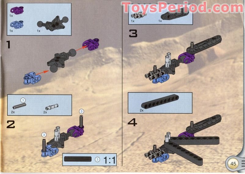 LEGO 8548 Nui-Jaga Instructions and Parts List