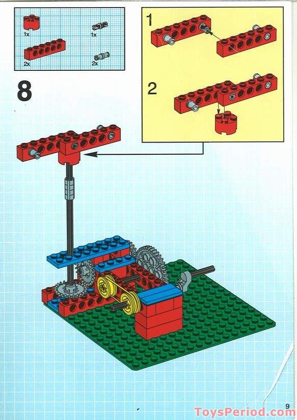 LEGO 9630 Nonmotorized Simple Machines Set Instructions and Parts List