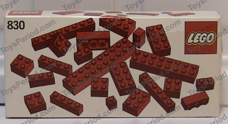 LEGO 830 Red Bricks Set Parts List
