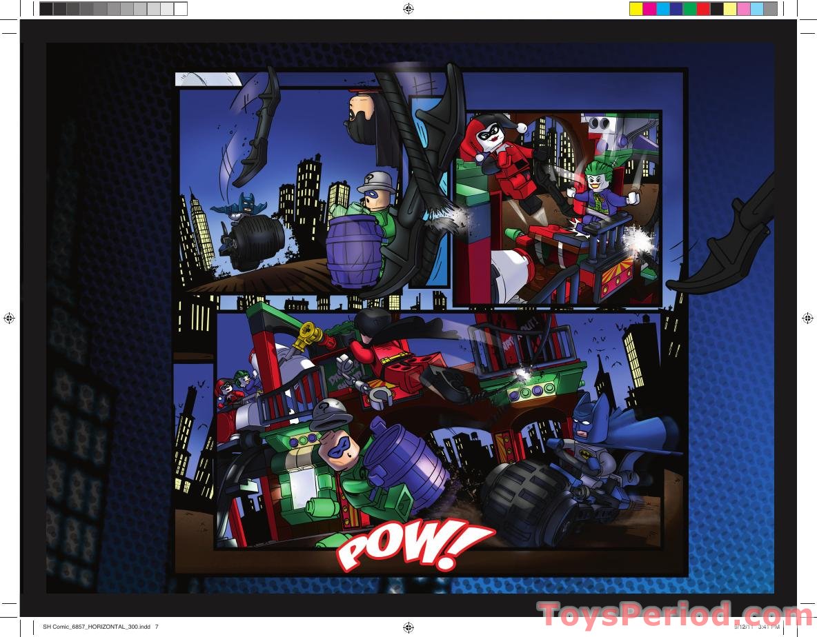 LEGO 6857 The Dynamic Duo Funhouse Escape Instructions and Parts List