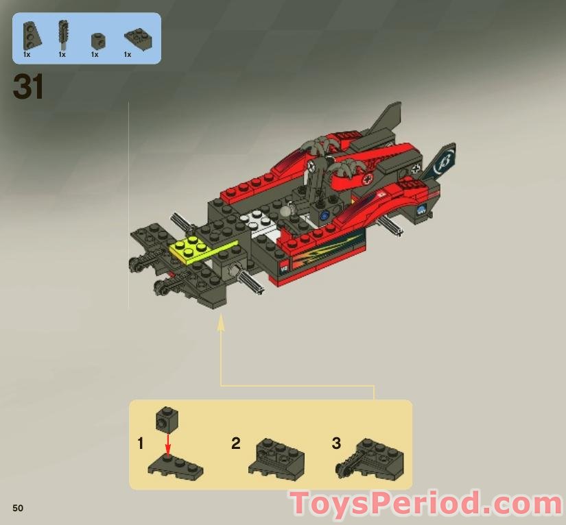 LEGO 8898 Wreckage Road Instructions and Parts List
