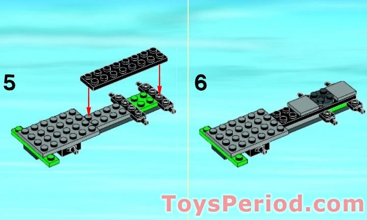 LEGO 4203 Excavator Transport Instructions and Parts List