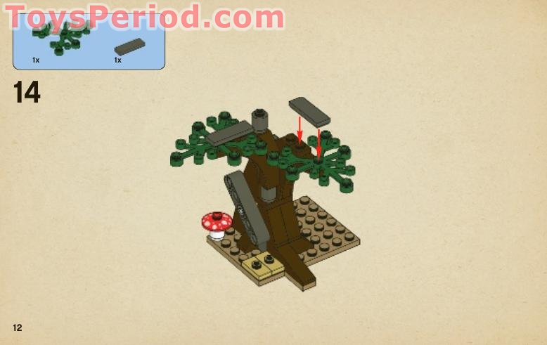 LEGO 4865 The Forbidden Forest Instructions and Parts List