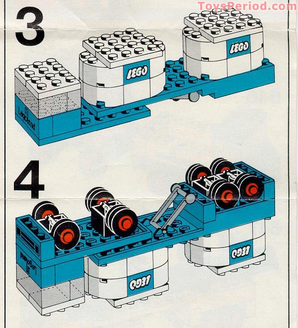LEGO 644-1 Double Tanker Instructions and Parts List