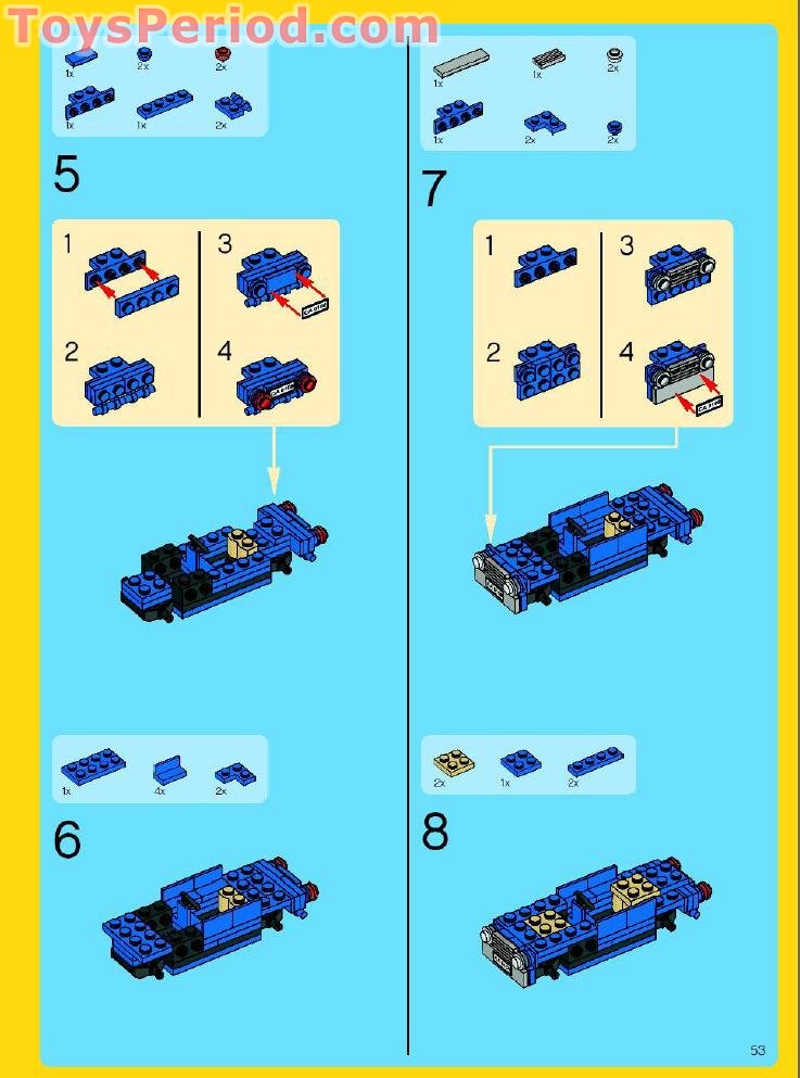 LEGO 10184 Town Plan Instructions and Parts List