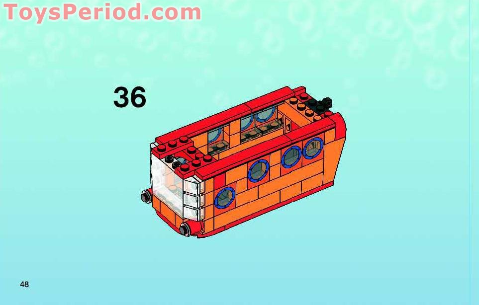 LEGO 3830 Bikini Bottom Express Instructions and Parts List