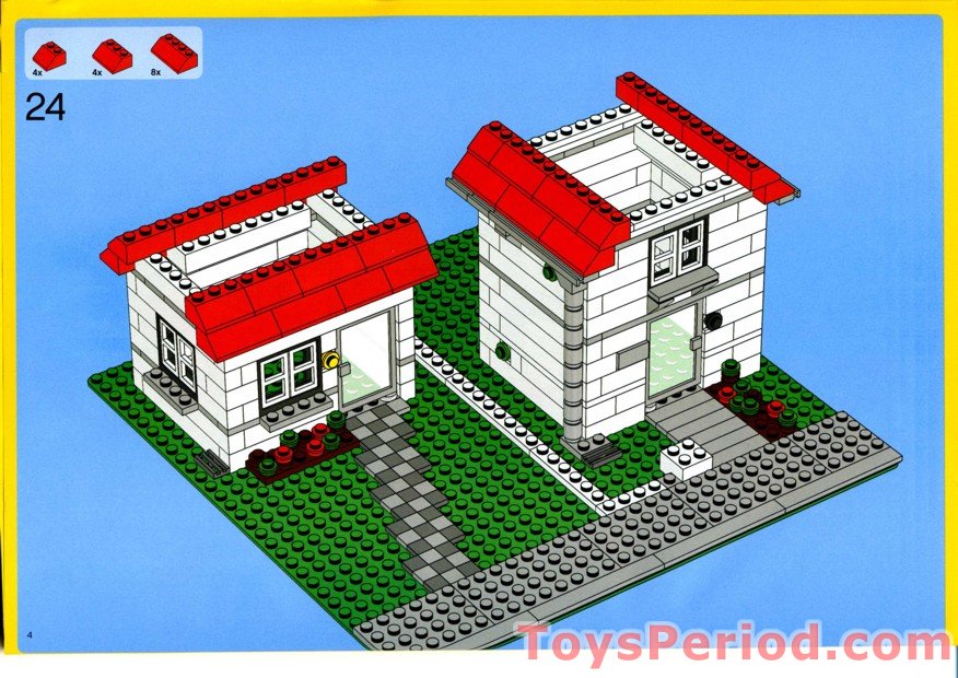 LEGO 4956 House Instructions and Parts List