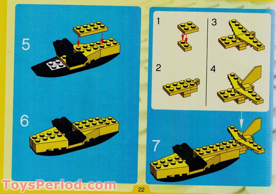 LEGO 4505 Sea Machines Instructions and Parts List