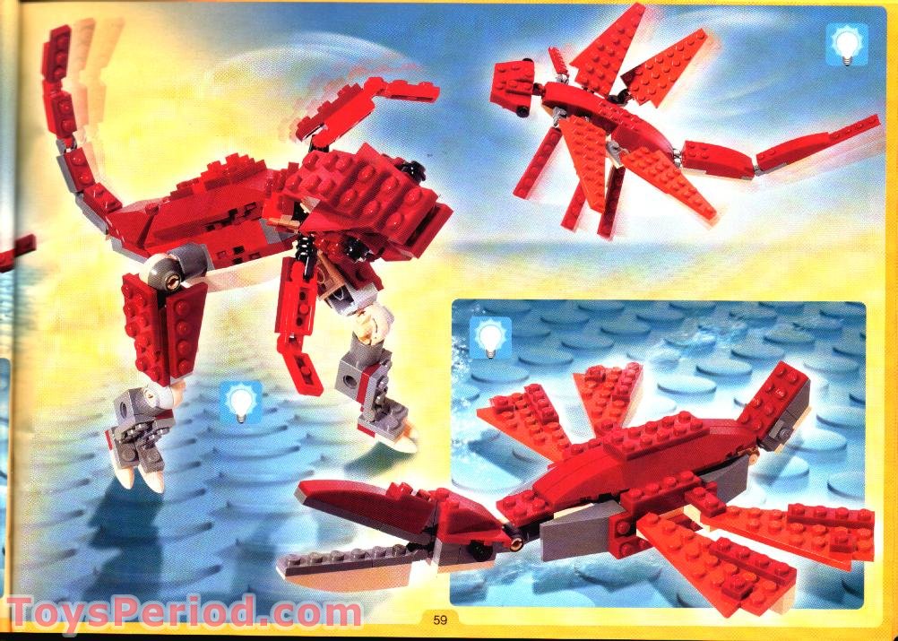 LEGO 4507 Prehistoric Creatures Instructions and Parts List