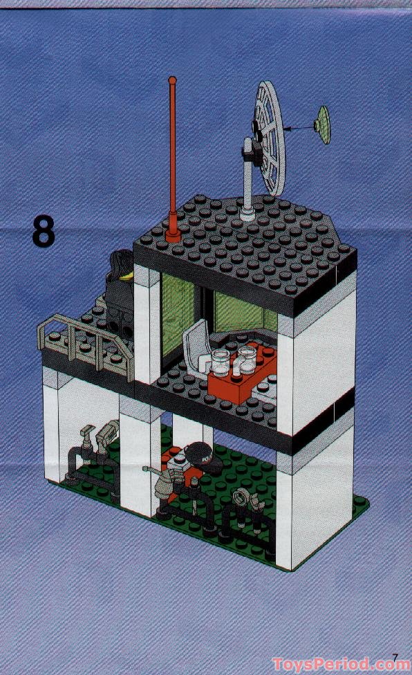 LEGO 6332 Command Post Central Instructions and Parts List