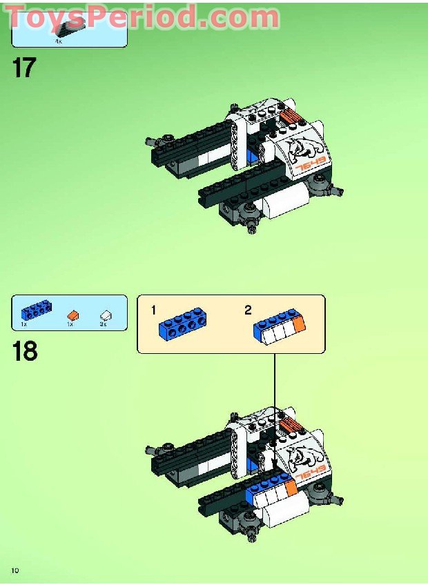 LEGO 7649 MT-201 Ultra-Drill Walker Instructions and Parts List
