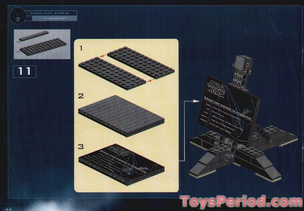 LEGO 7181 TIE Interceptor - Ultimate Collector Series UCS Instructions ...