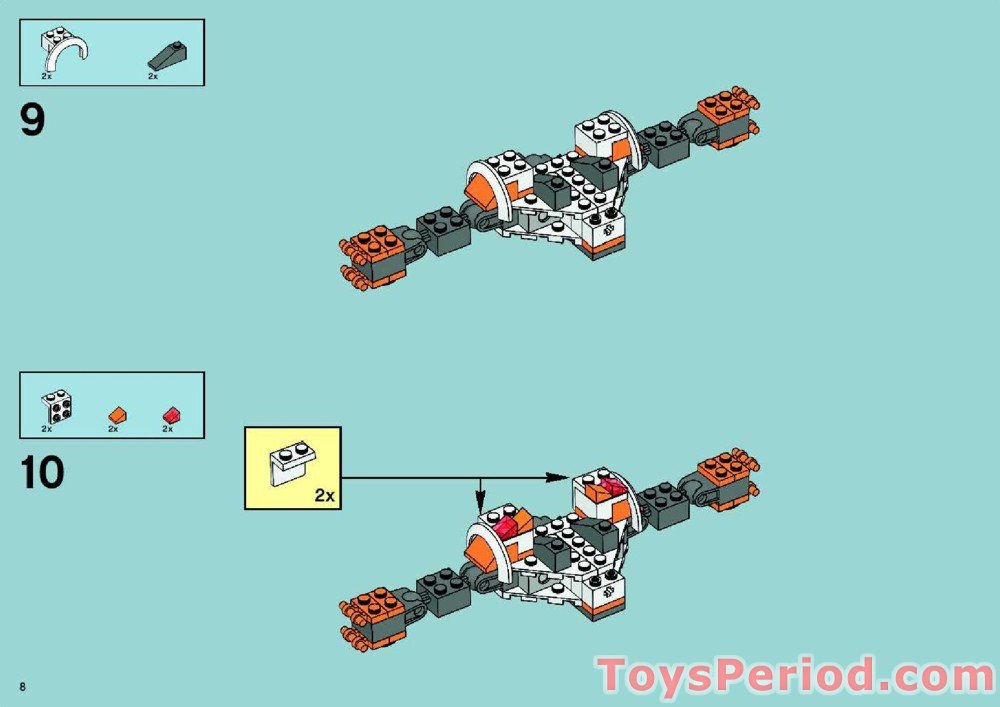 LEGO 8108 Mobile Devastator Instructions and Parts List