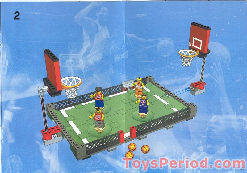 LEGO 3431 Streetball 2 vs 2 Instructions and Parts List