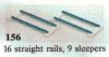 LEGO 156-2 Straight Track Instructions and Parts List
