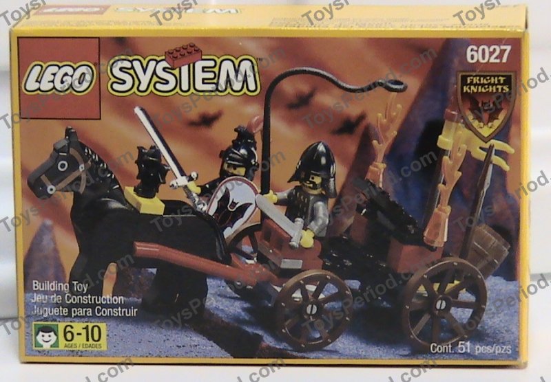 LEGO 6027 Bat Lord's Catapult Instructions and Parts List