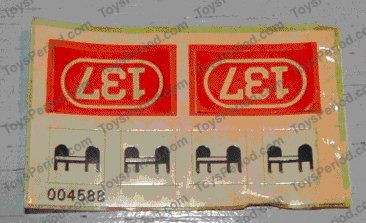 LEGO Sets with Part 137.2stk01 Sticker Sheet for Set 137-2 - (004588)