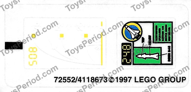 LEGO Sets with Part 6452stk01 Sticker Sheet for Set 6452 - (72552/4118673)