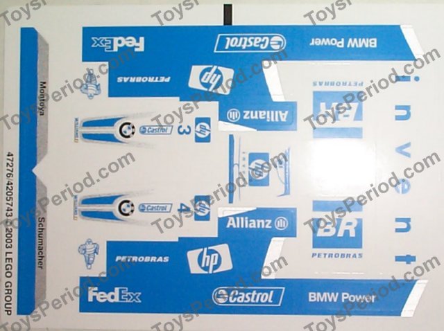 LEGO Sets with Part 8374stk01 Sticker Sheet for Set 8374 - (47276/4205743)