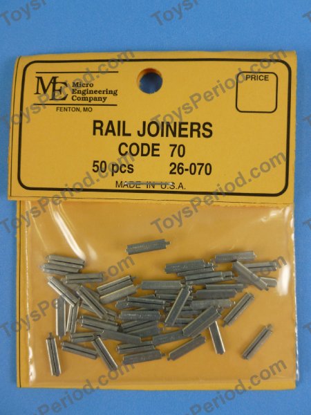 HO Track - Micro Engineering 26-070 Code 70 Nickel Silver Rail Joiners